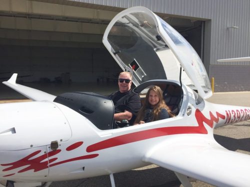 Congratualtions to Amelia Dahline on your first flight lesson in the ...