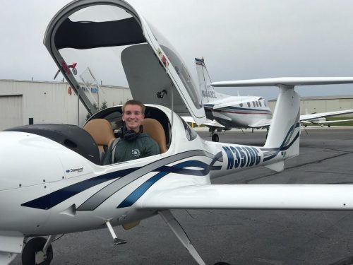 Congratulations to Josh Bates on his First Solo! - Crosswinds Aviation