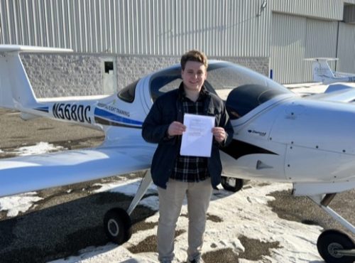 Congratulations to Elliot on earning his Private Pilots license ...