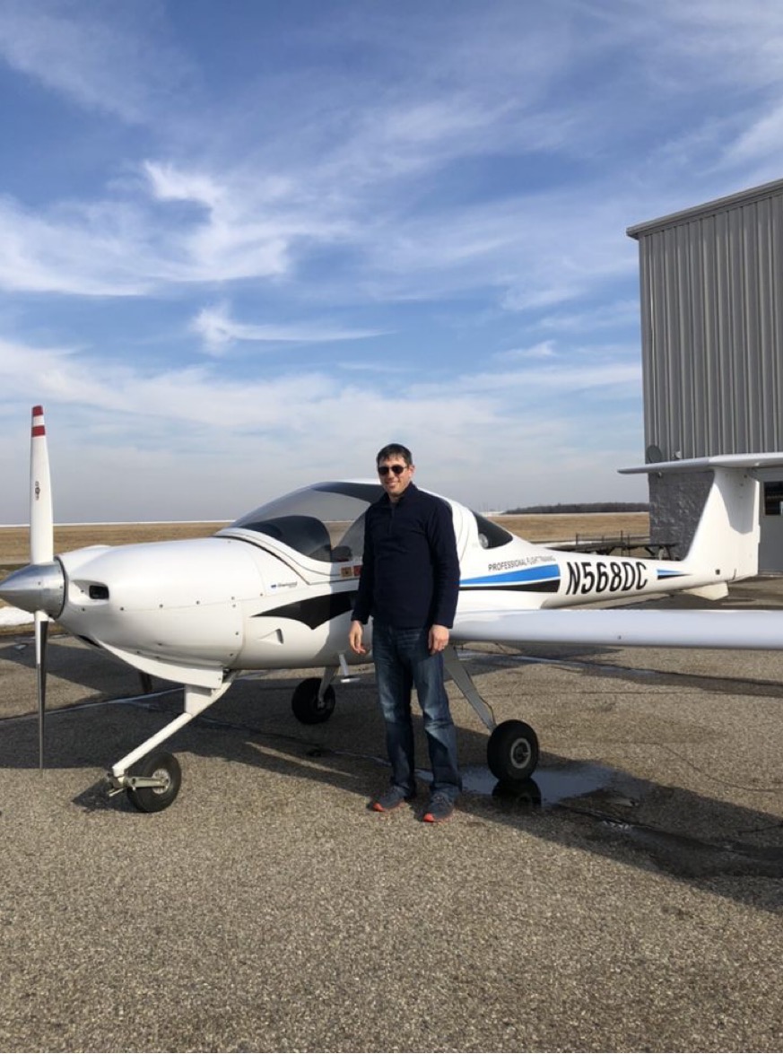 Congratulations to Eric on completing his first solo flight ...