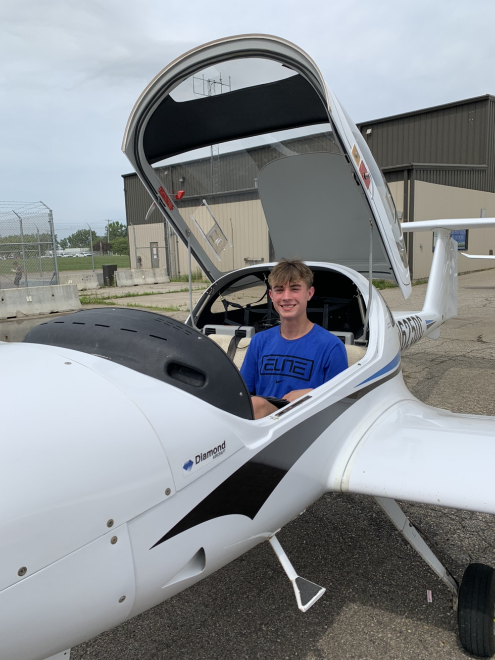 Congratulations to Calvin on his First Solo Flight! - Crosswinds Aviation