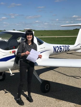 Congratulations to Danielle on earning her Private Pilot License ...
