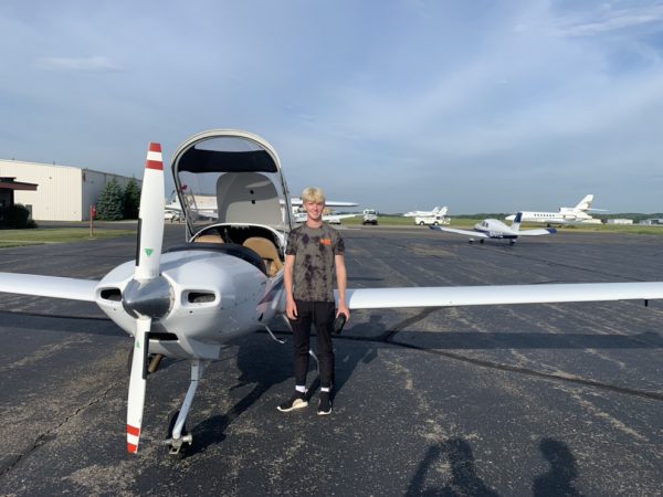 Congratulations to Grady on his First Solo Flight! - Crosswinds Aviation