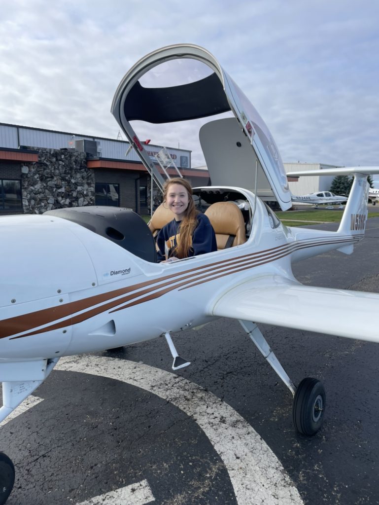 Congratulations to Laura on her First Solo Flight! - Crosswinds Aviation